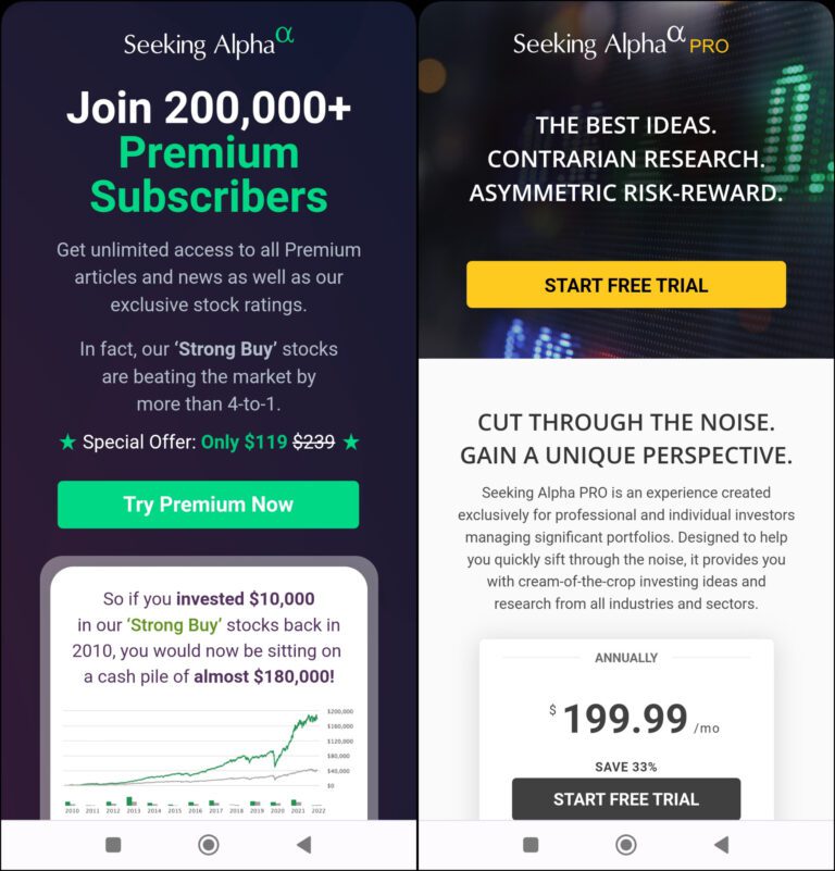 Is Seeking Alpha Cost Worth It?
