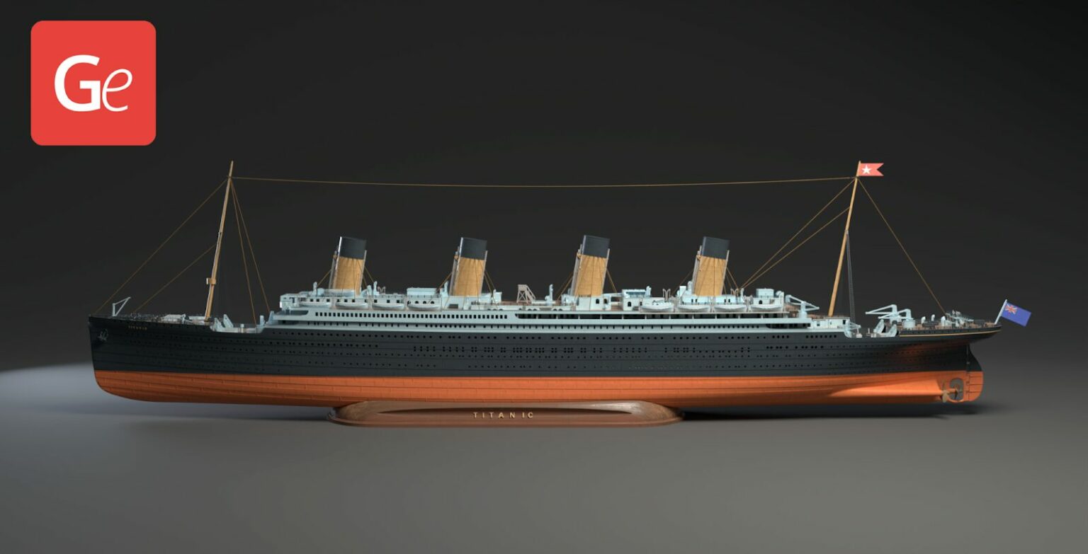 Titanic 3D Model | Detailed High-Quality STL Files for 3D Printing