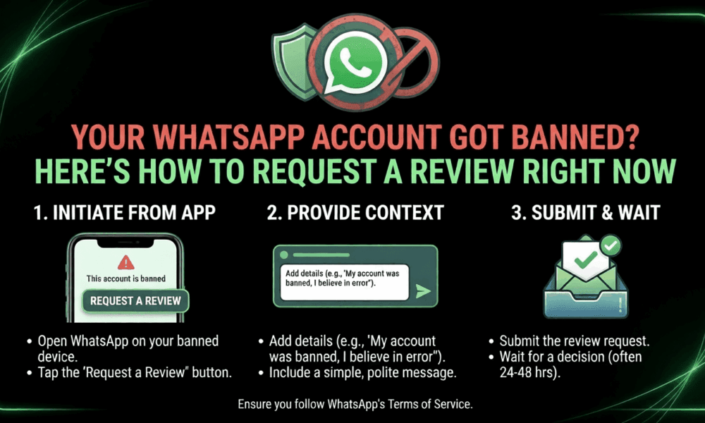 Your WhatsApp Account Got Banned? How to Request a Review Right Now ...