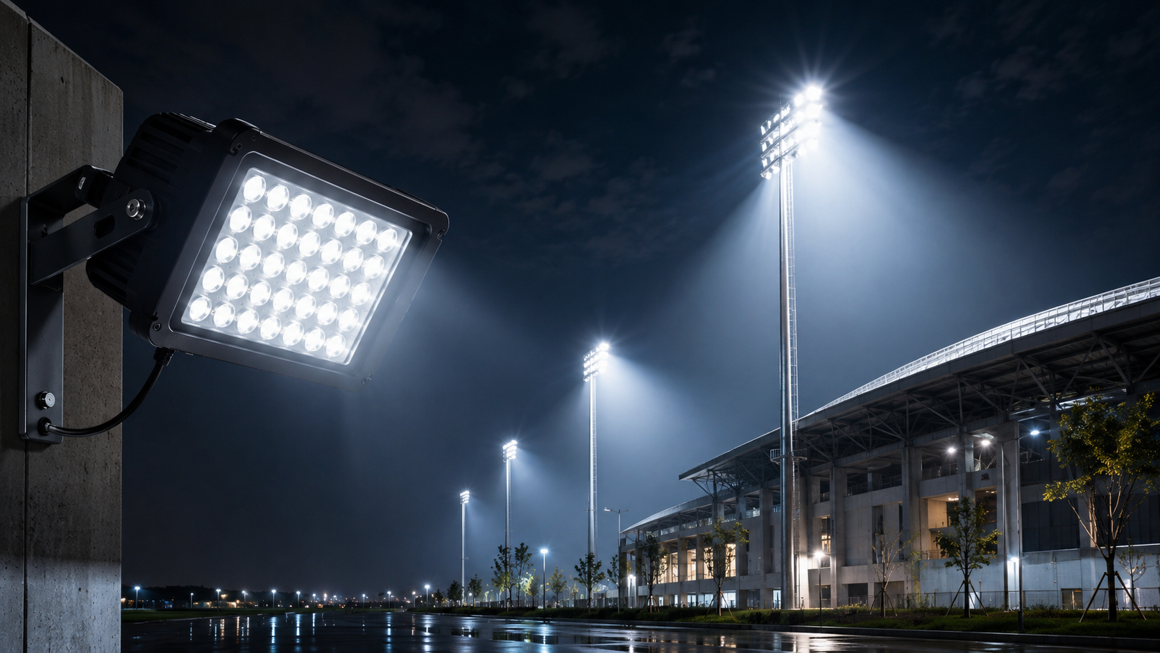 Outdoor LED Flood Light & Floodlighting - TechBullion